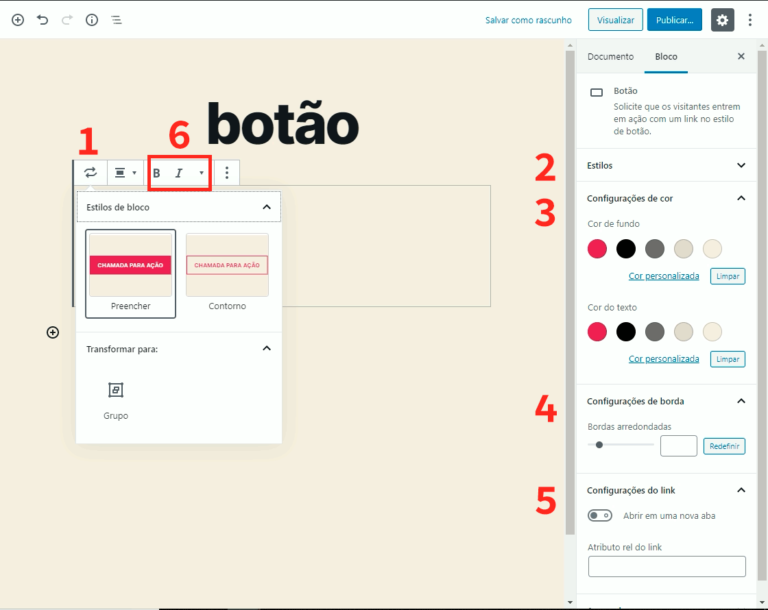 Como criar um botão do jeito certo na sua página | WordPress sem Código